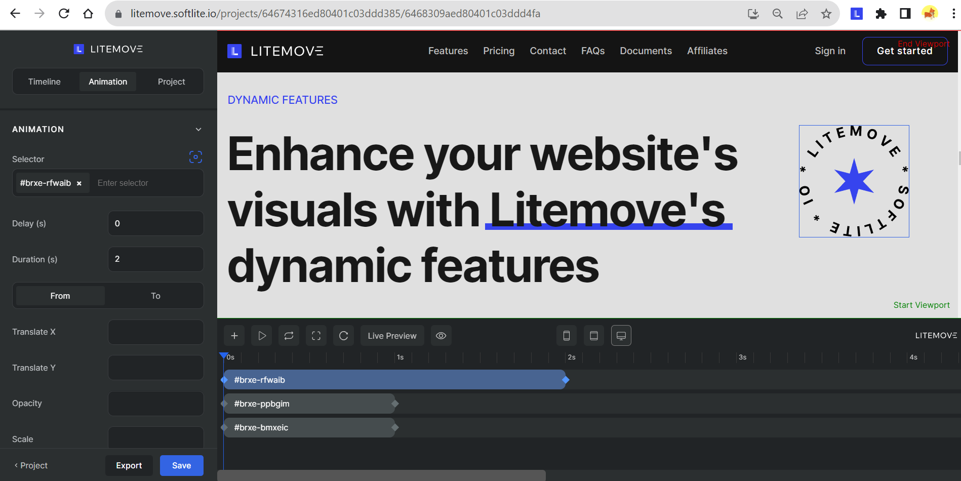 Scroll Trigger - Softlite.io