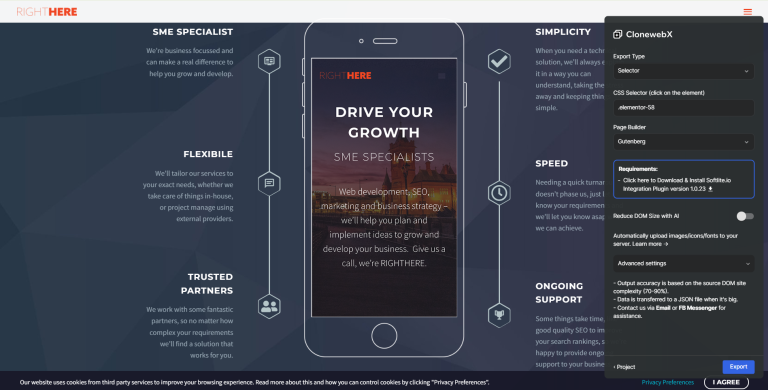 Alternative Elementor output - Softlite.io