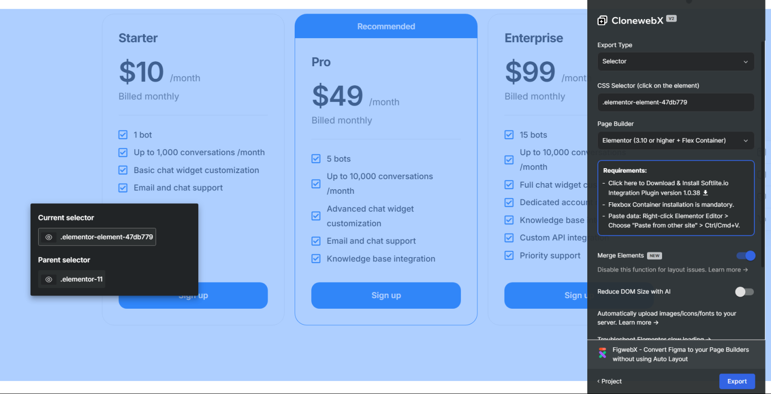 Merge Elements - Softlite.io